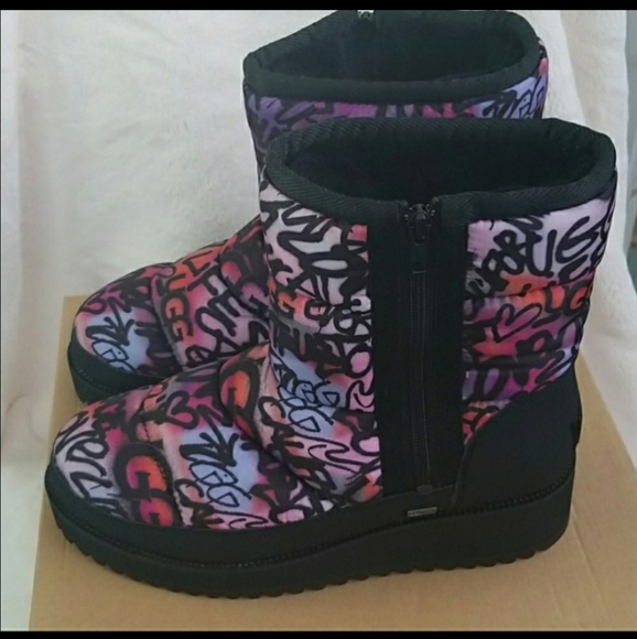 UGG | Shoes | Ugg Graffiti Waterproof Boots | Poshmark